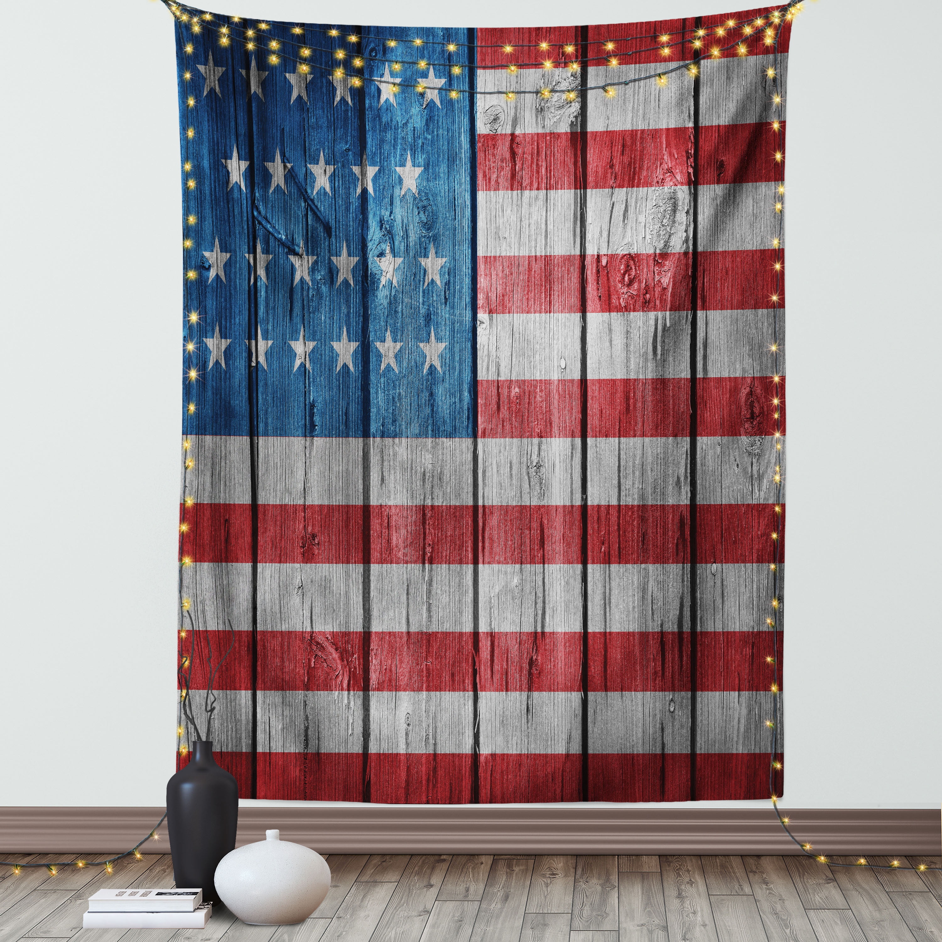 Rustic Decor American USA Flag Wall Hanging Tapestry, Fourth of July ...