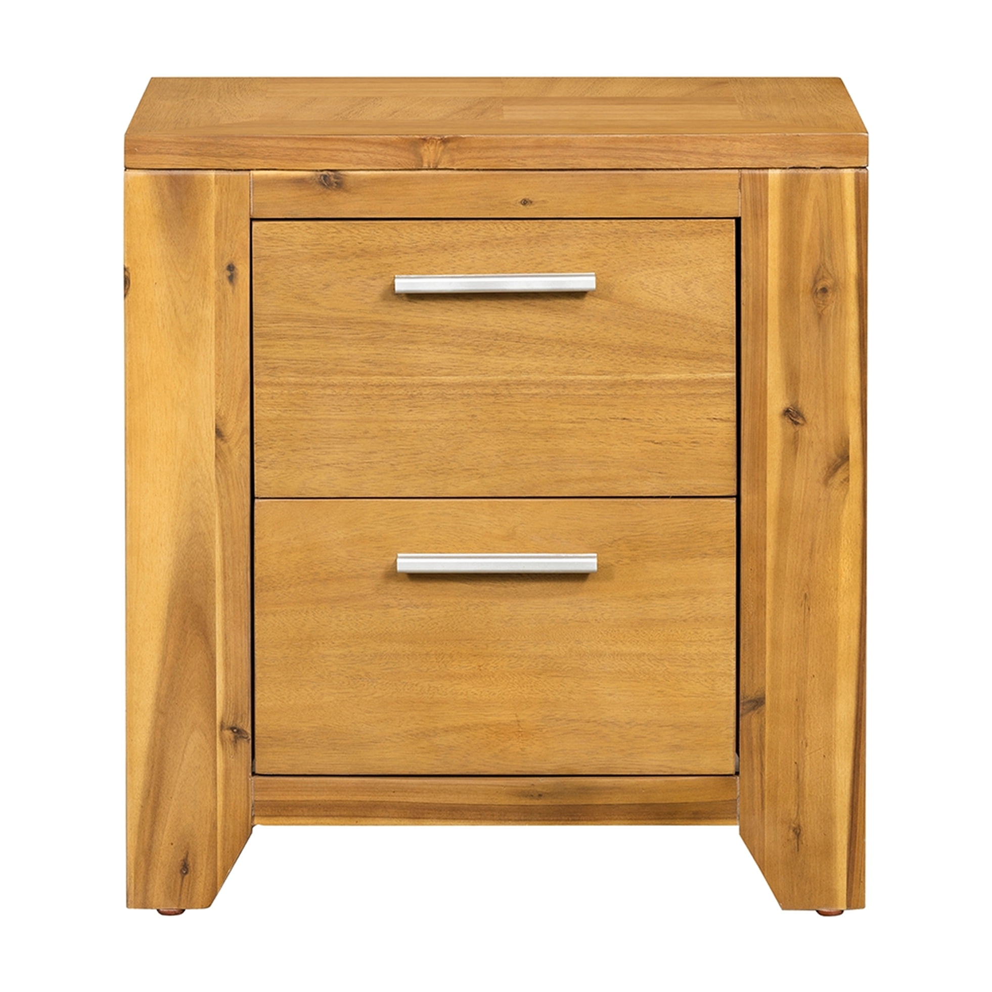 Rustic Design Nightstand, 20.7x15.4x22", Smooth Glide Mechanism ...