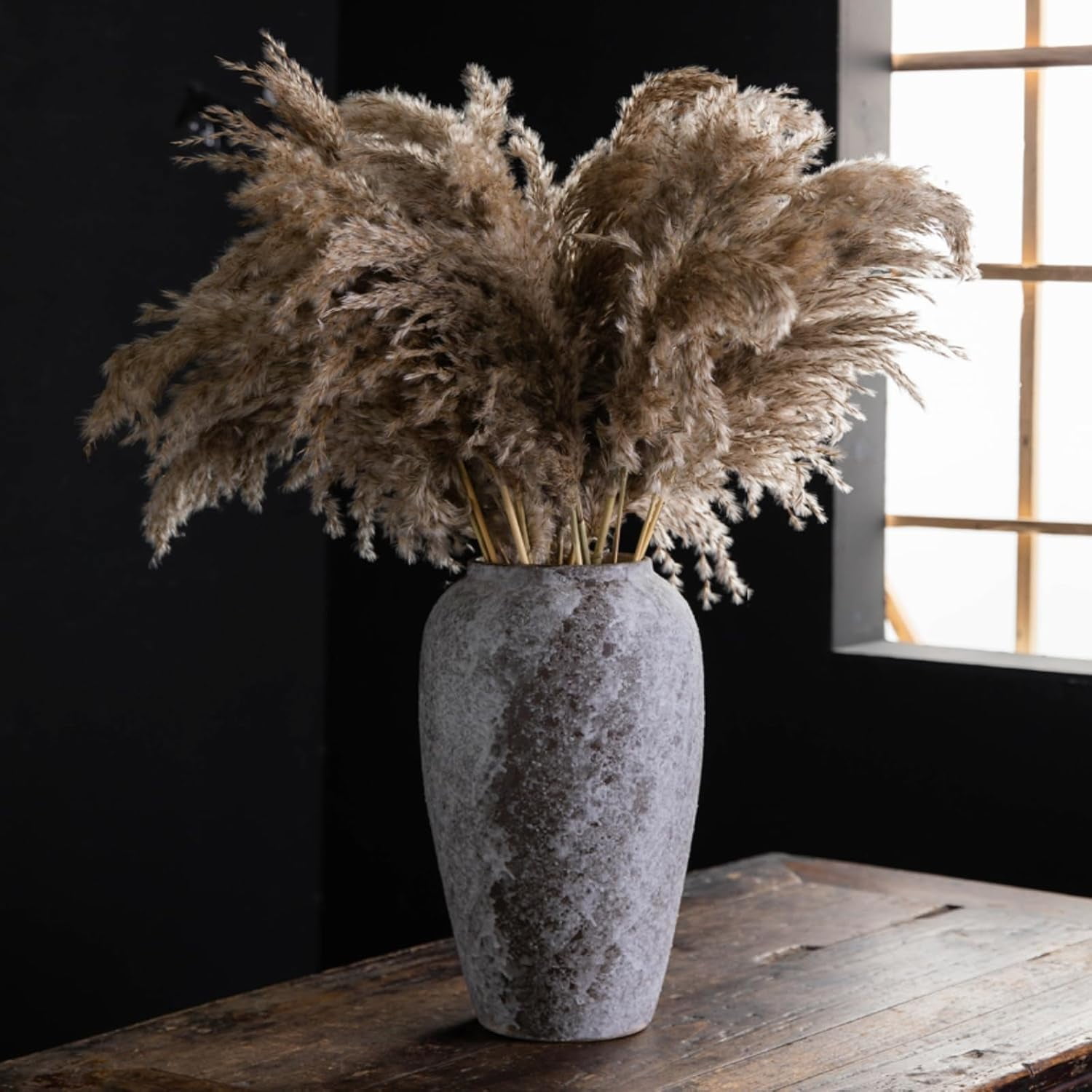 Rustic Distressed Large Ceramic Vase, Terracotta Pottery Tall ...