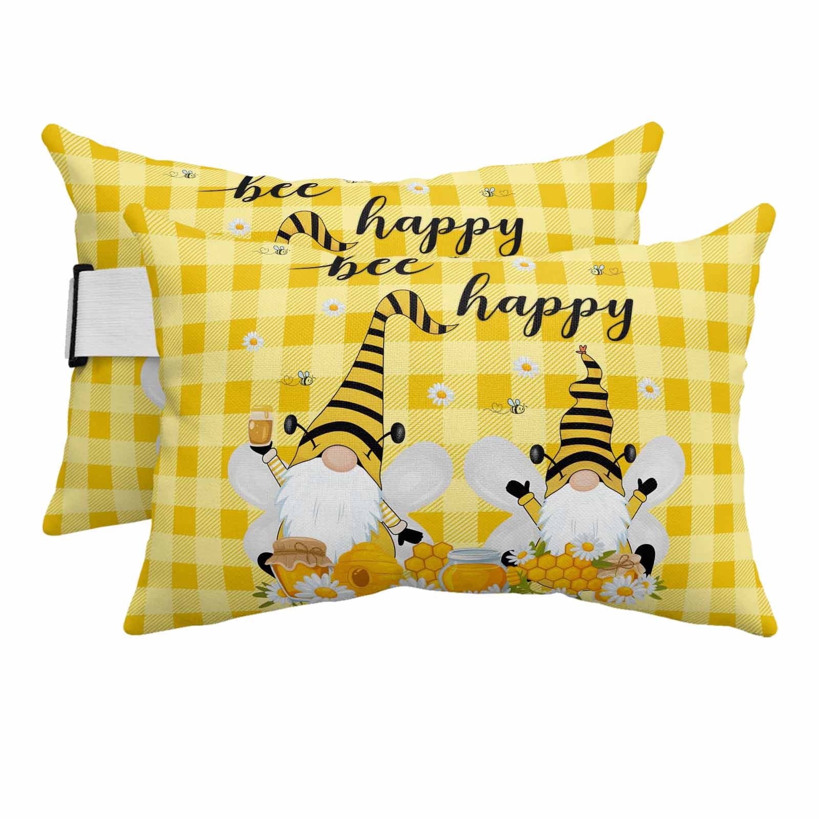 Rustic Dwarf Bee Flower Outdoor Pillow for Chaise Lounge Chair,Head ...