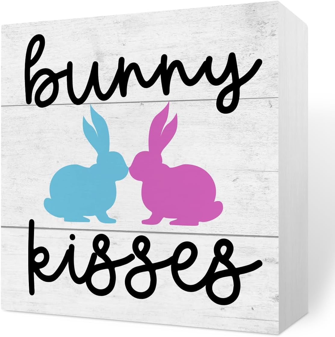 Rustic Easter Bunny Rabbit Kisses Decorations Home Office Desk Decor ...