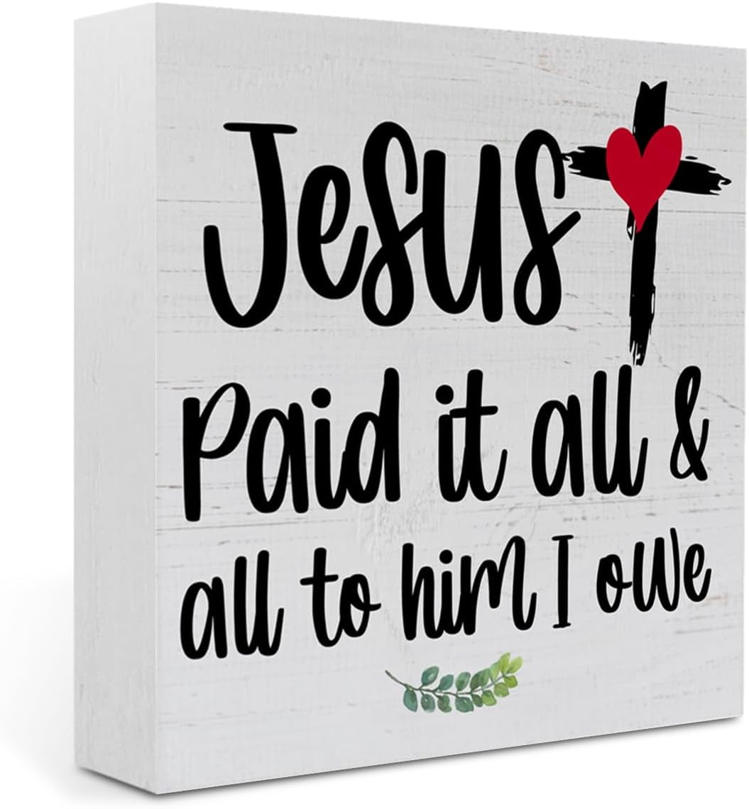 Rustic Easter Farmhouse Country Home Office Desk Decor Religious ...