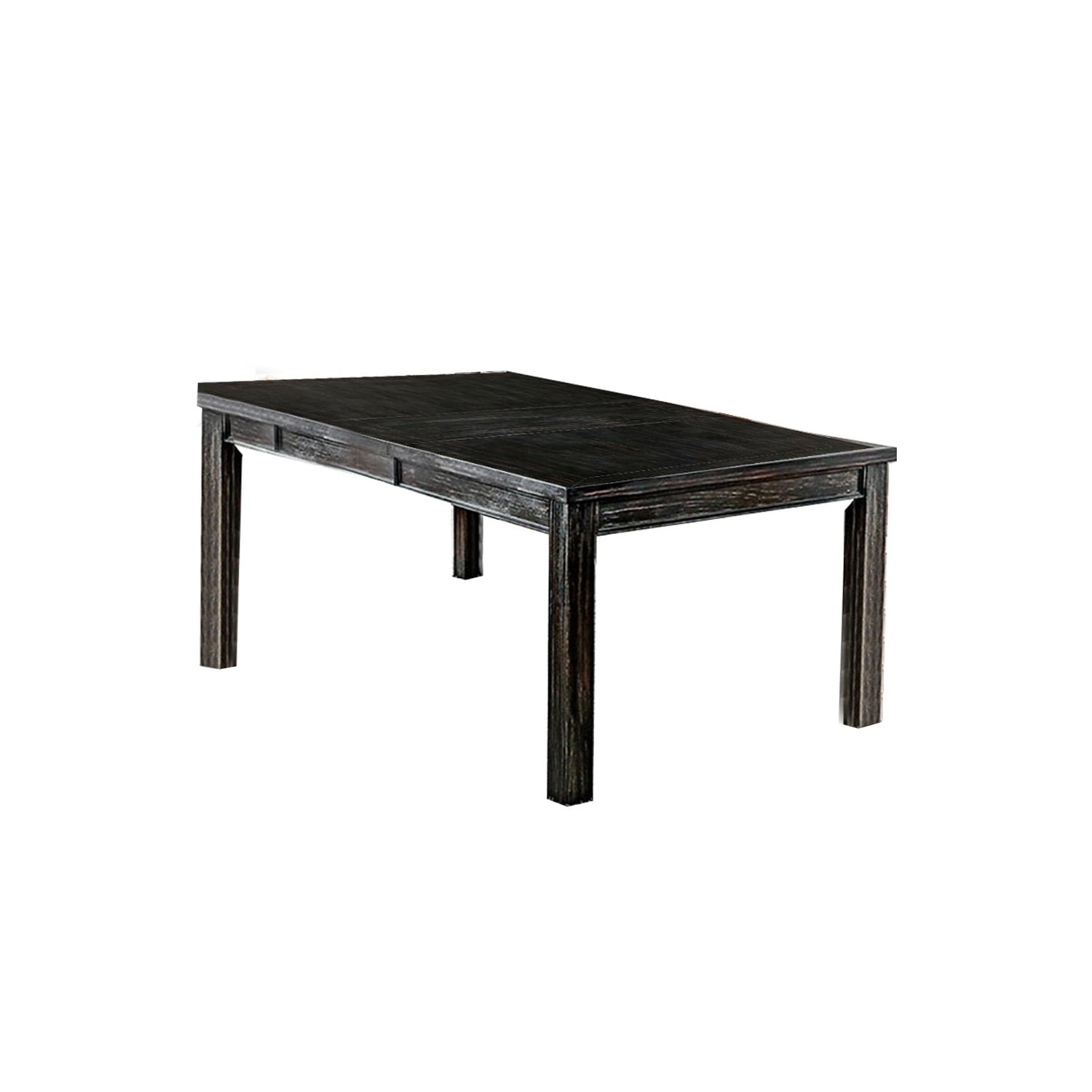 Rustic Extendable Dining Table in Antique Black - Walmart.com