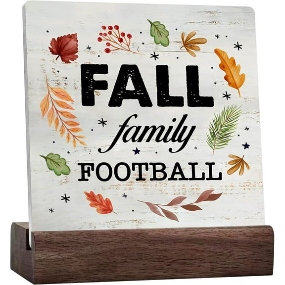 It Is Not Fall Without Football Tabletop Decorative Sentiment Sign ...