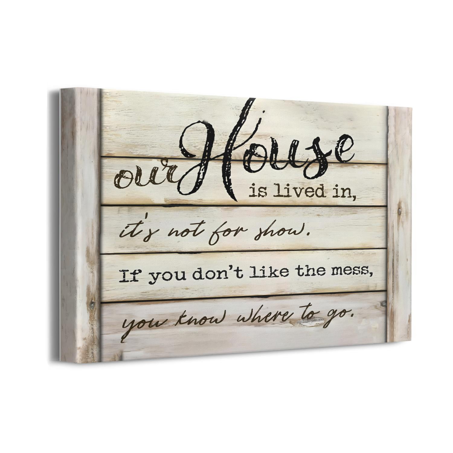 Rustic Family Farmhouse Wall Art - Inspirational Quotes Poster ...