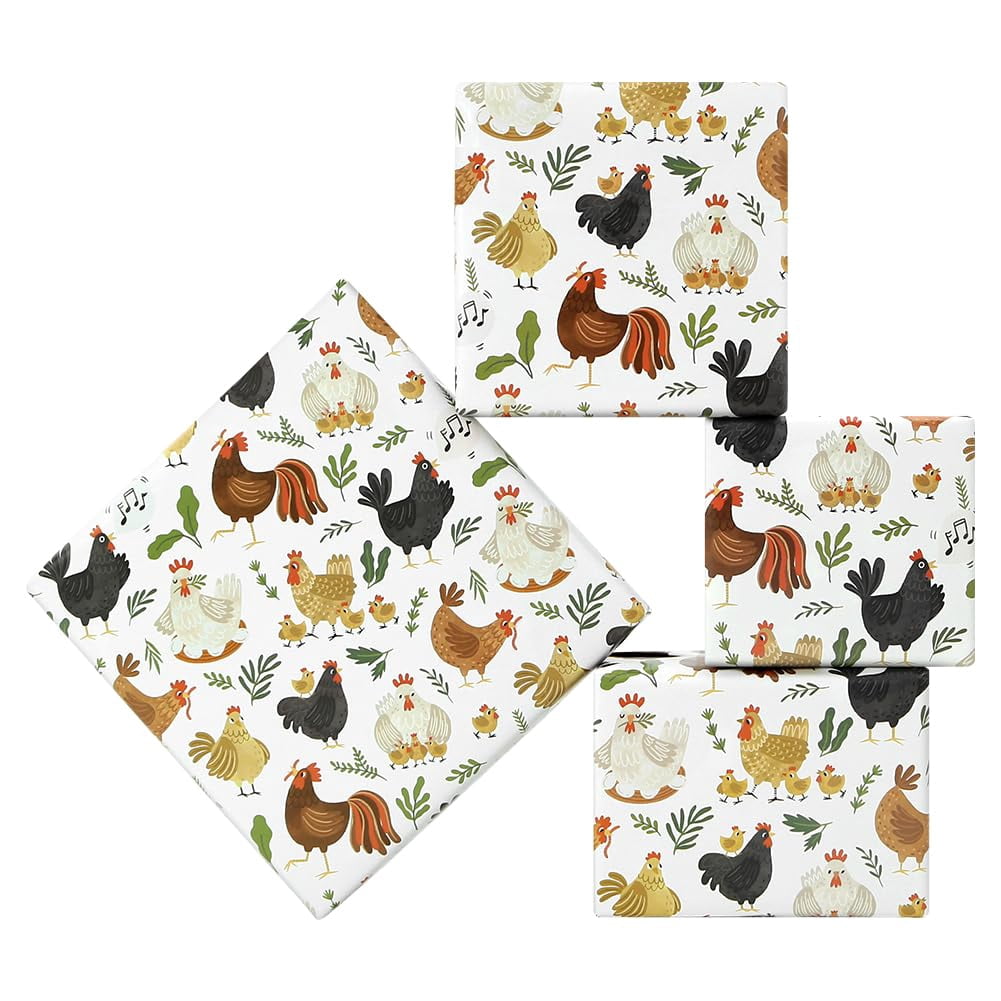 Rustic Farm Animal TWE5 Rooster Hen Chicken Chick Pets (20 x 28 inches ...