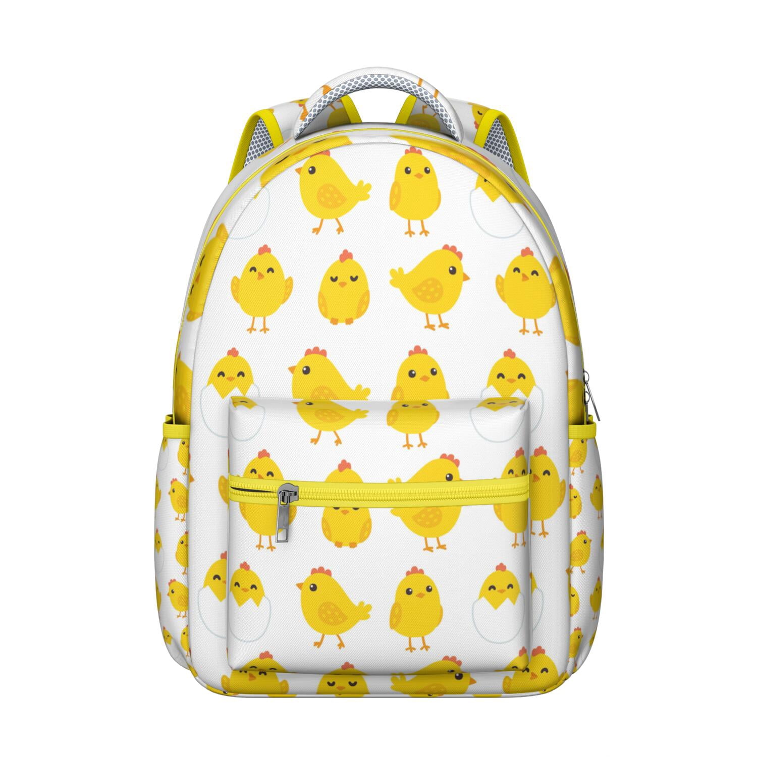 Rustic Farm Chicken Backpack for Student Cute Cartoon Egg Chick Print ...