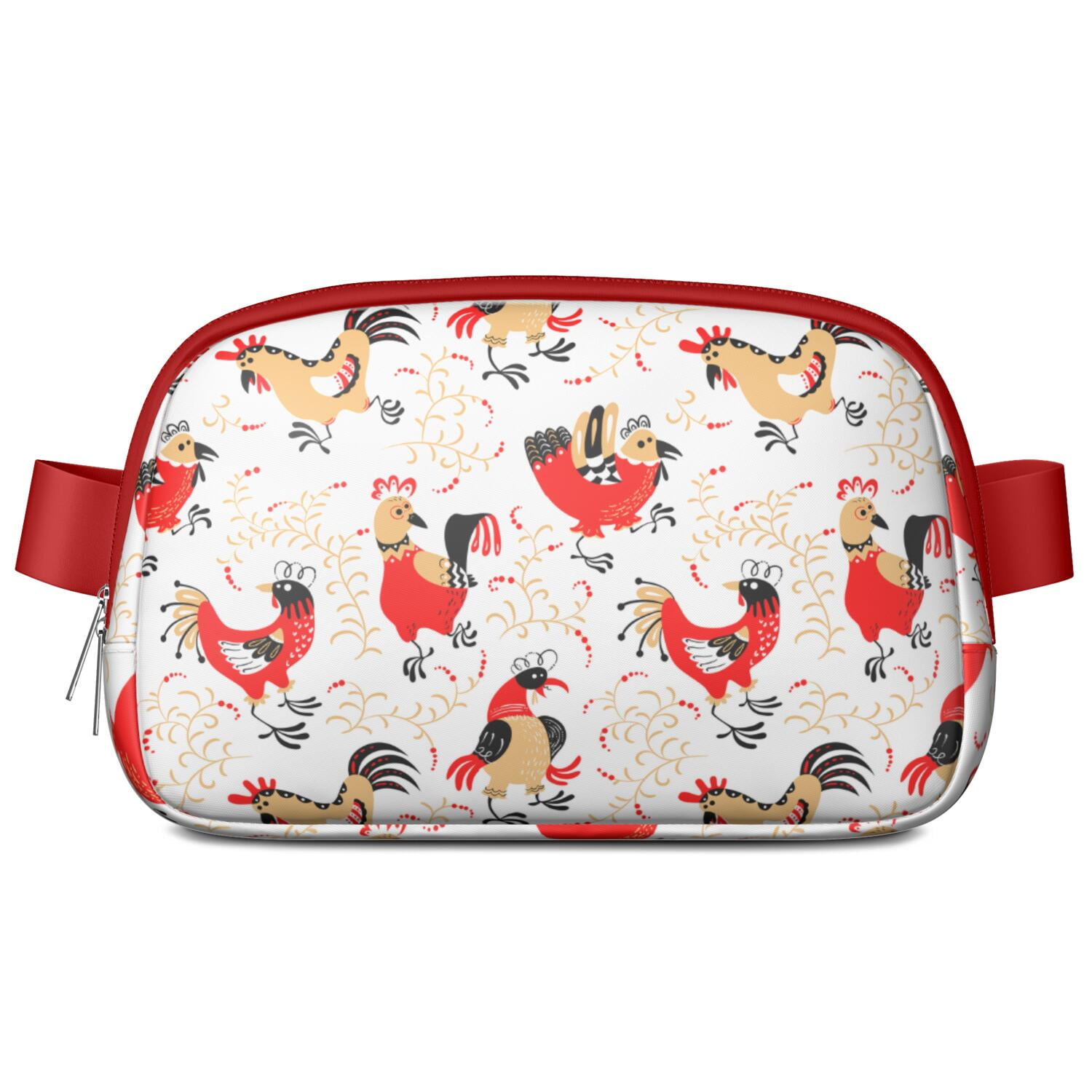 Rustic Farm Fanny Pack – Cute Egg and Chicken Print Adjustable Waist ...