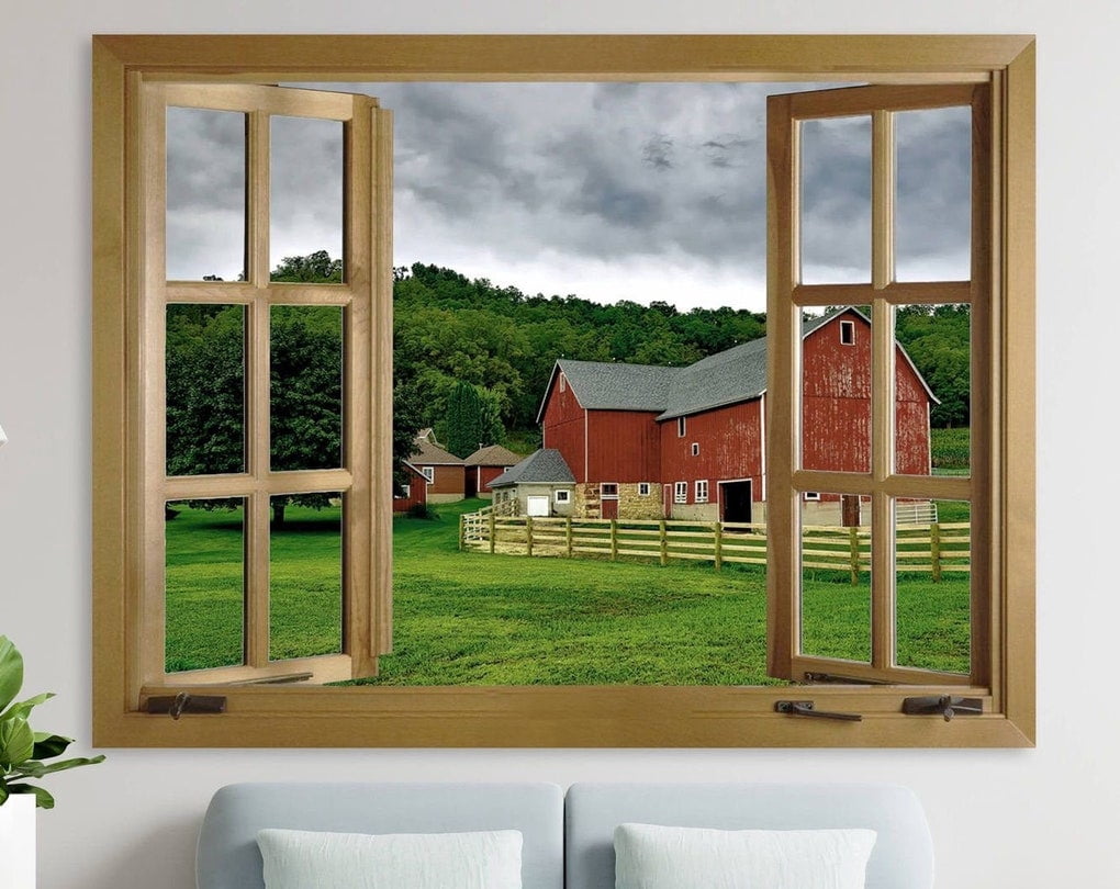 Rustic Farm Wall Art, Barn Art, Farm , Farm Wedding, House Warming Gift ...