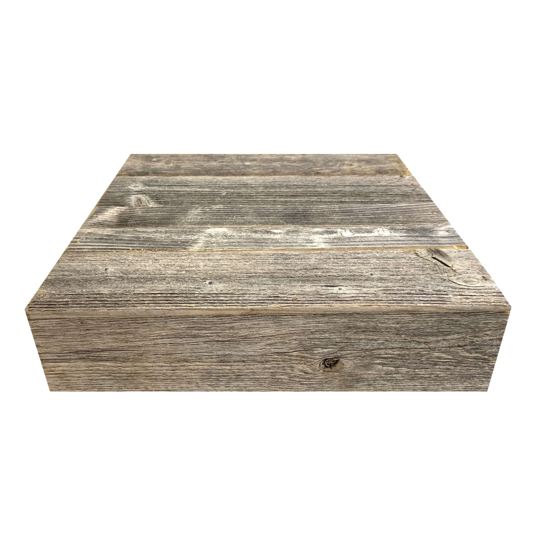 Rustic Farmhouse 9.75" Weathered Gray Wooden Cake Stand, Dessert Stand ...