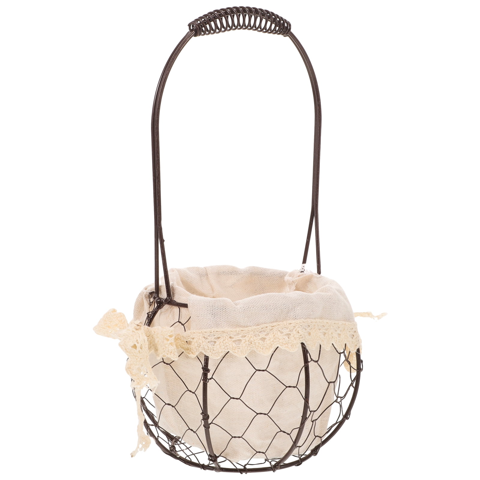 TABLZONE Beige Round Wire Baskets for Home Storage and Organization ...