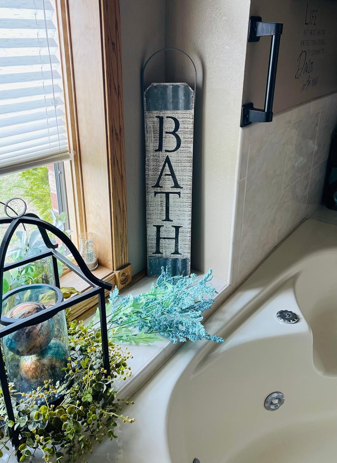 Rustic Farmhouse Bathroom Wall Decor Sign Bath Decor BATH Vertical Bath ...