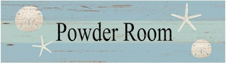 Rustic Farmhouse Beach SignBeach Themed Powder Room Sign for Home Decor ...