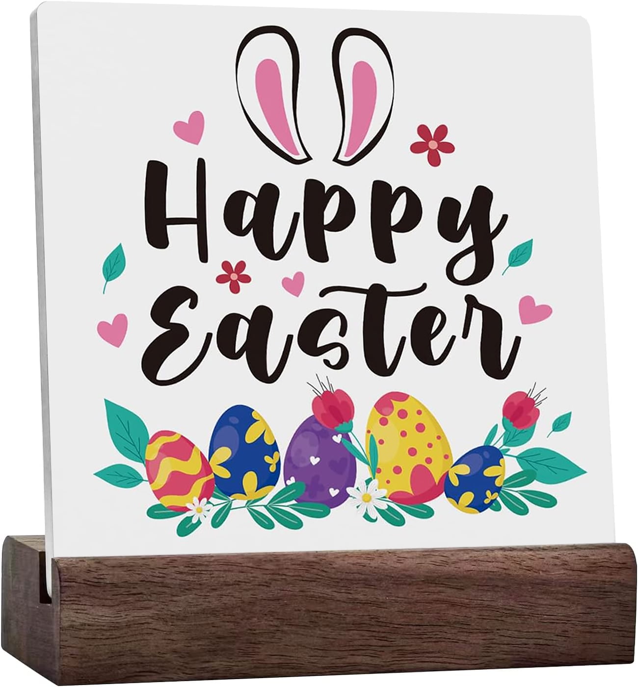 Rustic Farmhouse Bunny Easter Decorations Country Home Office Ceramic ...
