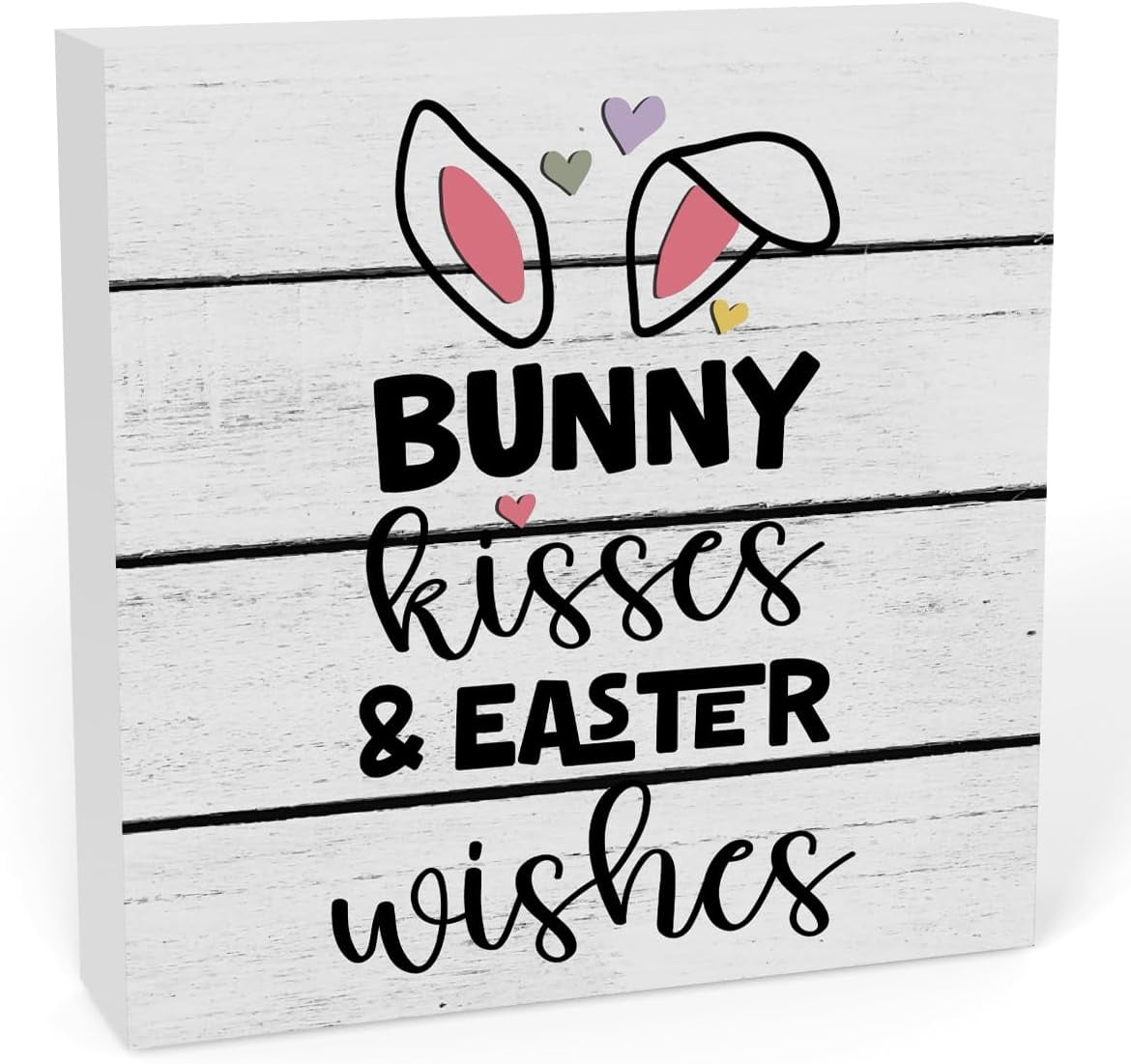 Rustic Farmhouse Bunny Easter Decorations Country Home Office Desk ...