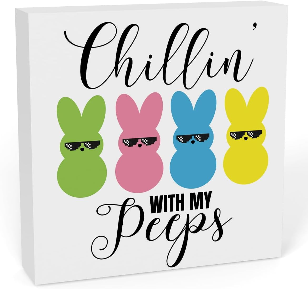 Rustic Farmhouse Bunny Easter Decorations Spring Country Home Office ...