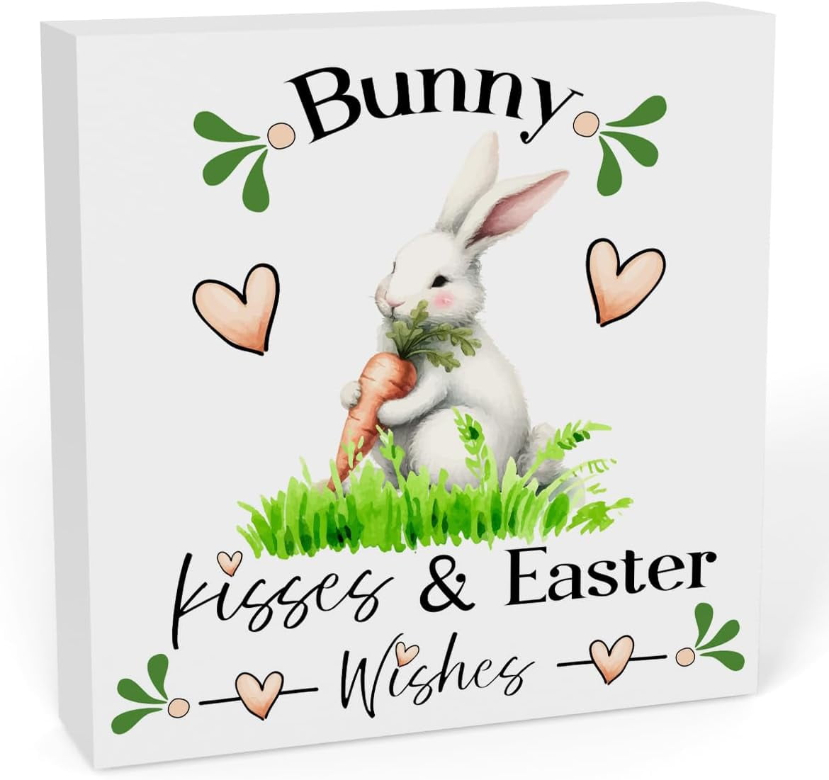 Rustic Farmhouse Bunny Easter Decorations Spring Country Home Office ...