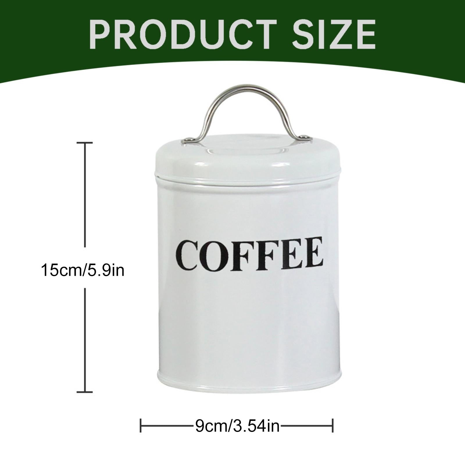 Rustic Farmhouse Canister Set with Airtight Lids & Tray for Coffee, Tea ...