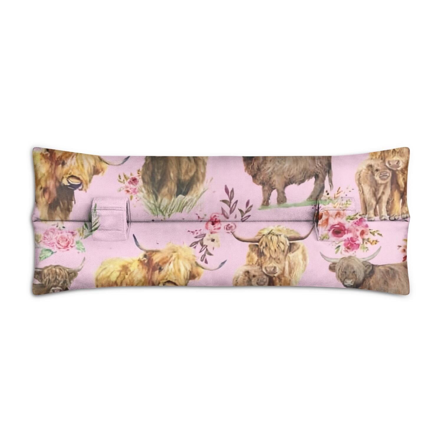 Rustic Farmhouse Design Mastectomy Pillow - Cute Cow Pattern Seatbelt ...