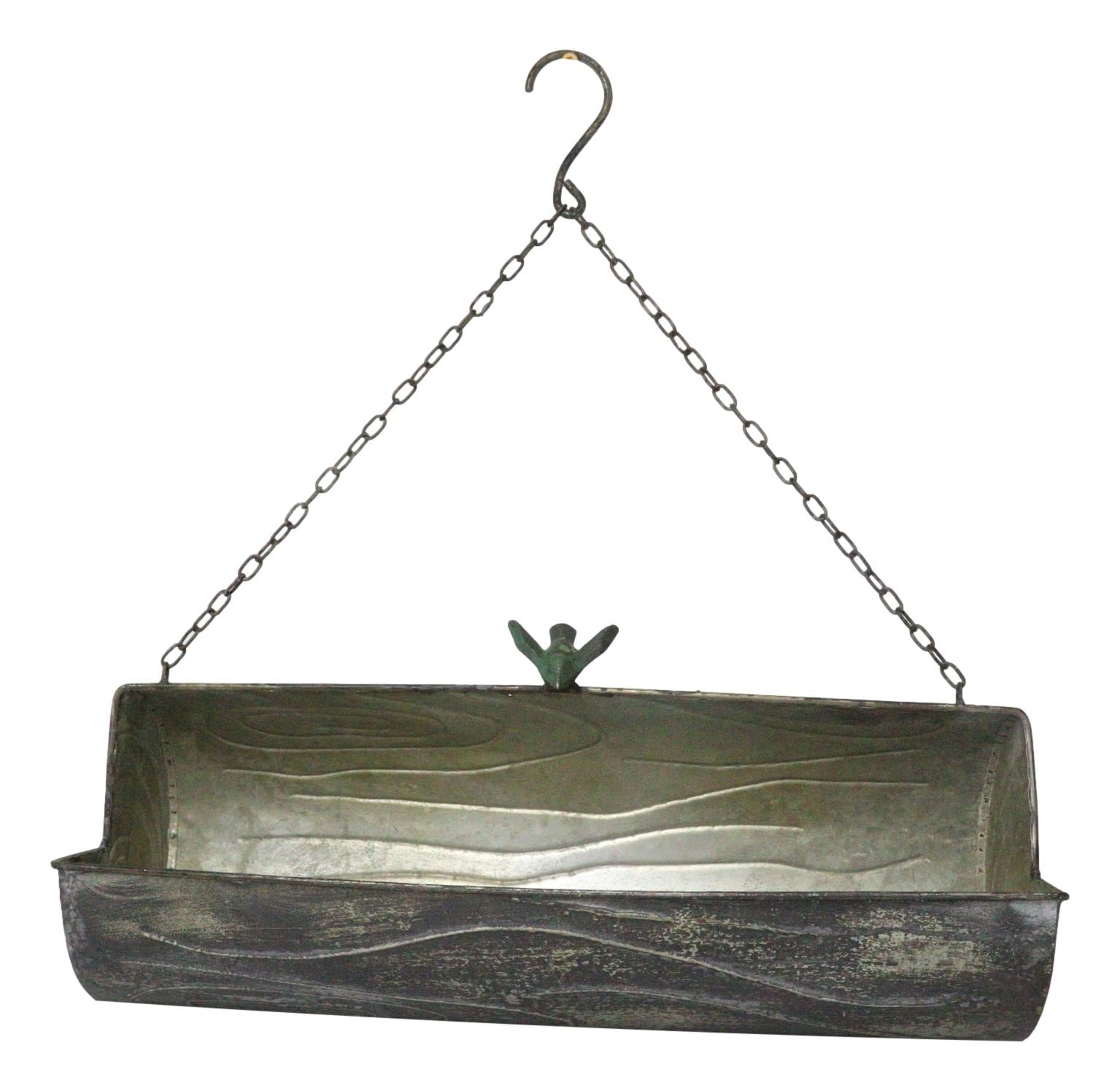 Rustic Farmhouse Distressed Metal Tree Log Hanging Wall Planter 19"L ...