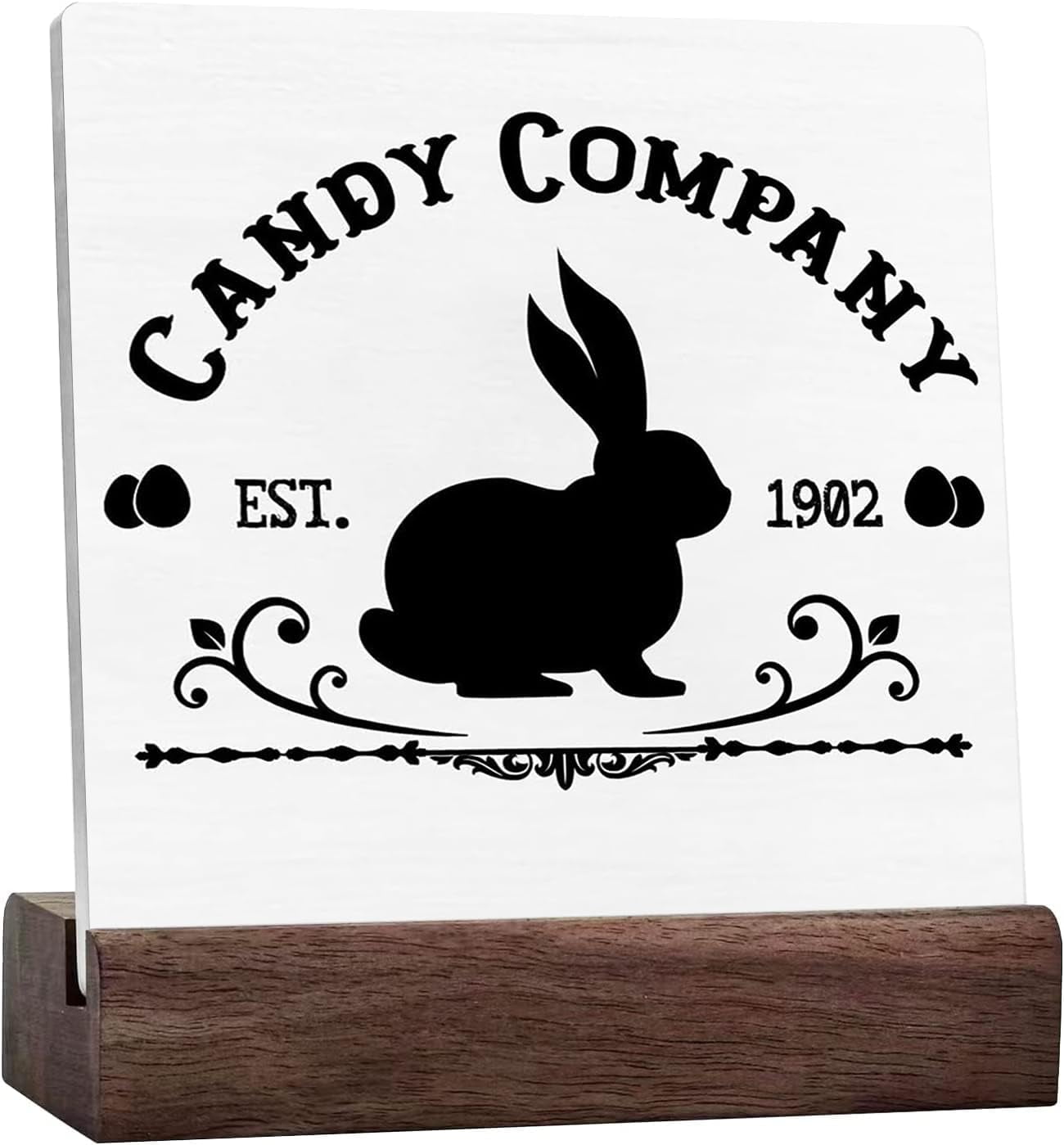 Rustic Farmhouse Easter Bunny Decorations Spring Home Office Desk Decor ...