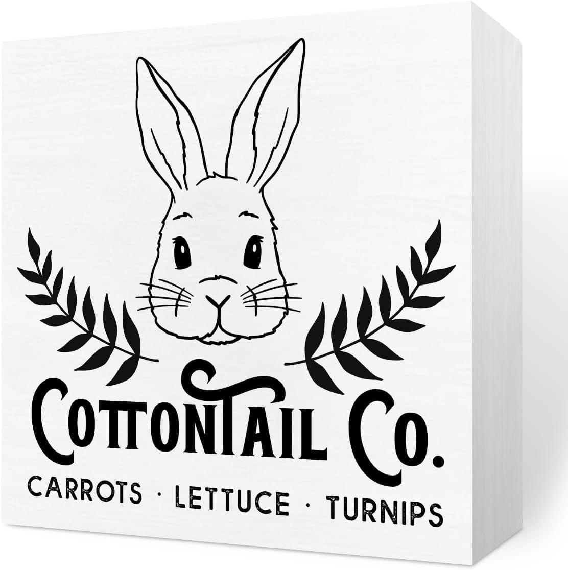 Rustic Farmhouse Easter Bunny Decorations Spring Home Office Desk Decor ...