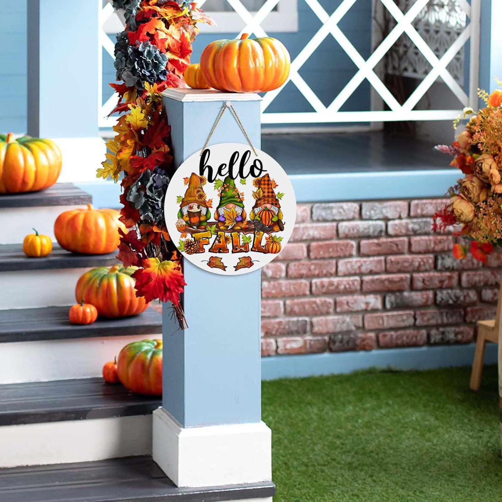 Rustic Farmhouse Fall Signs Door Wall Hanging Decor, Fall Room Home ...