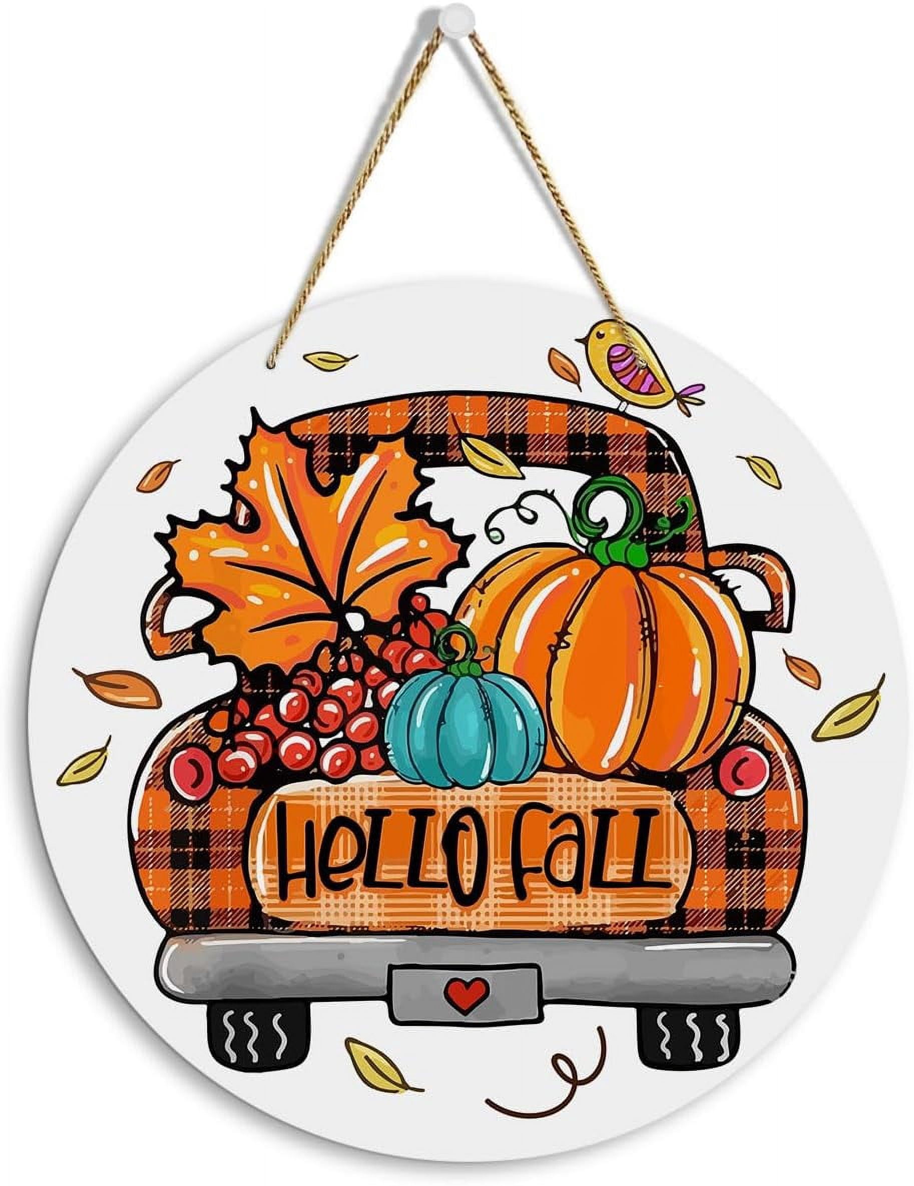 Rustic Farmhouse Fall Signs Door Wall Hanging Decor, Fall Room Home ...