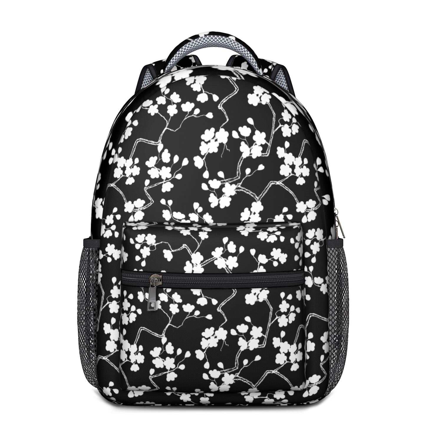 Rustic Farmhouse Floral Print Backpack - Breathable Student Backpack ...
