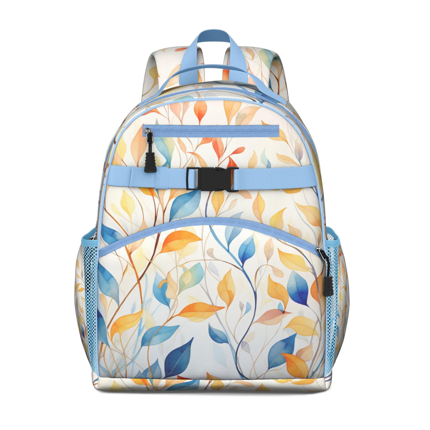 Rustic Farmhouse Floral School Backpack with Reinforced Shoulder Straps ...