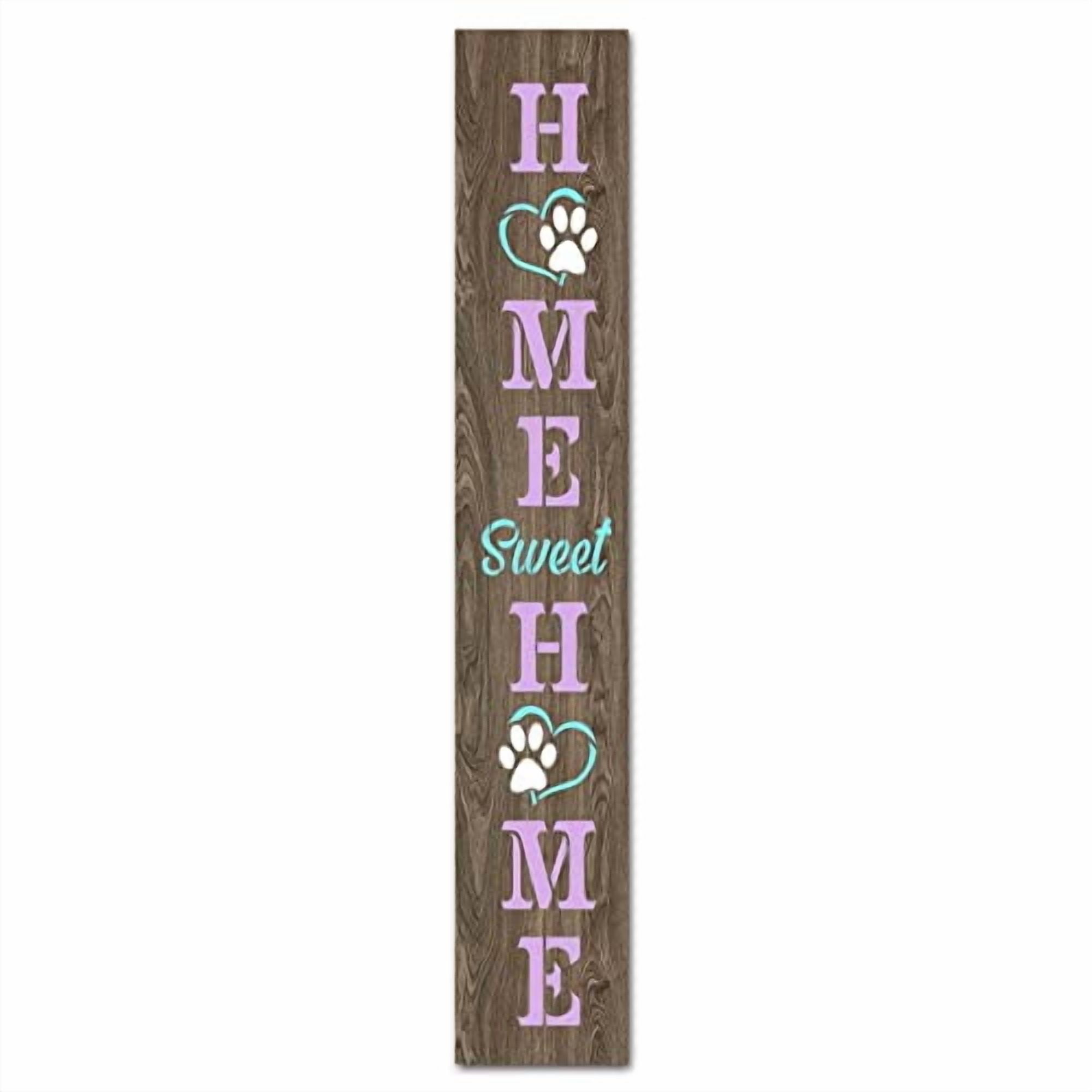 Rustic Farmhouse Home Sweet Home Sign Vertical Sweet Home sign ,Porch ...