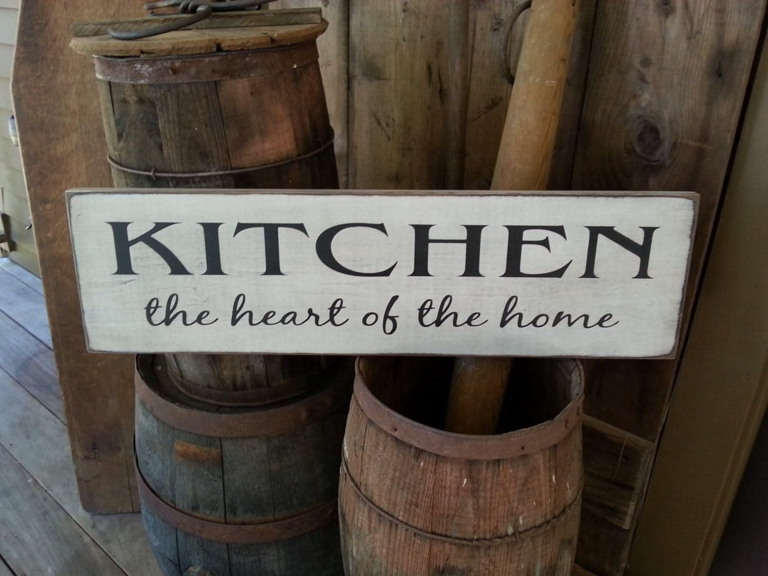 Rustic Farmhouse Kitchen The heart of the home Wood Sign, House Warming ...