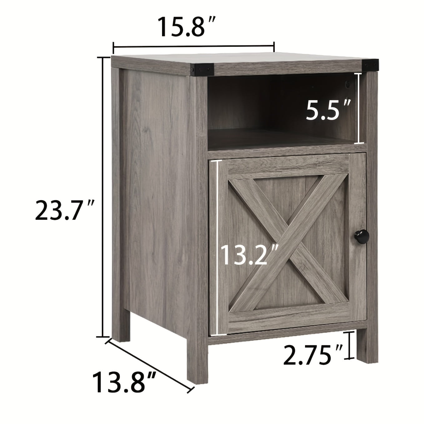 [Rustic Farmhouse Nightstand] Rustic Farmhouse Nightstand | Bedside ...
