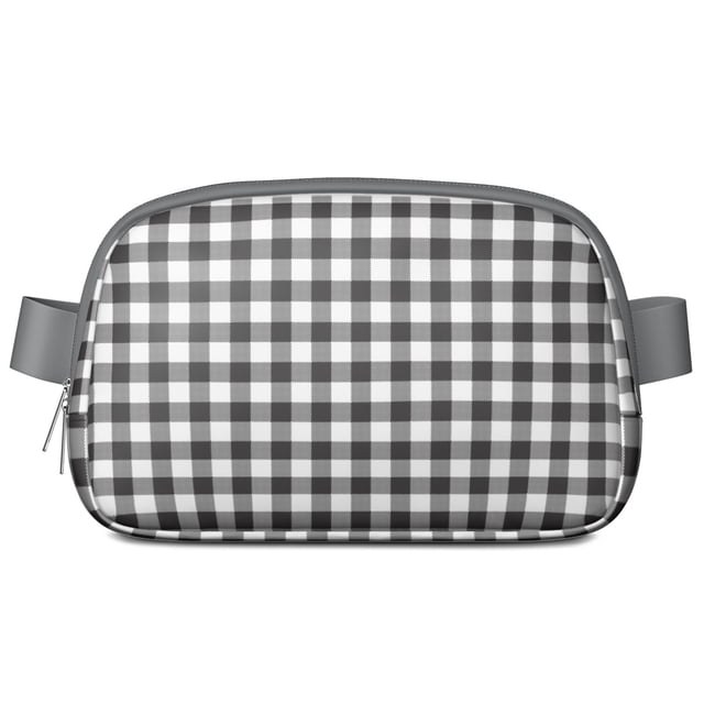 Rustic Farmhouse Plaid Fanny Pack – Classic Checkered Belt Bag with ...
