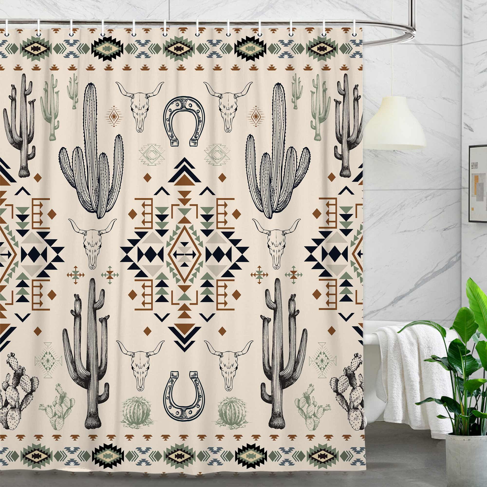 Rustic Farmhouse Shower Curtain, Green Eucalyptus Butterfly Flower Bath ...