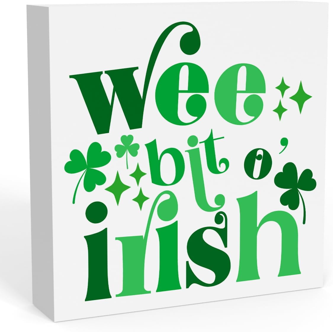 Rustic Farmhouse St Patricks Day Country Home Office Desk Decor Irish Good Luck Gifts for Women ...