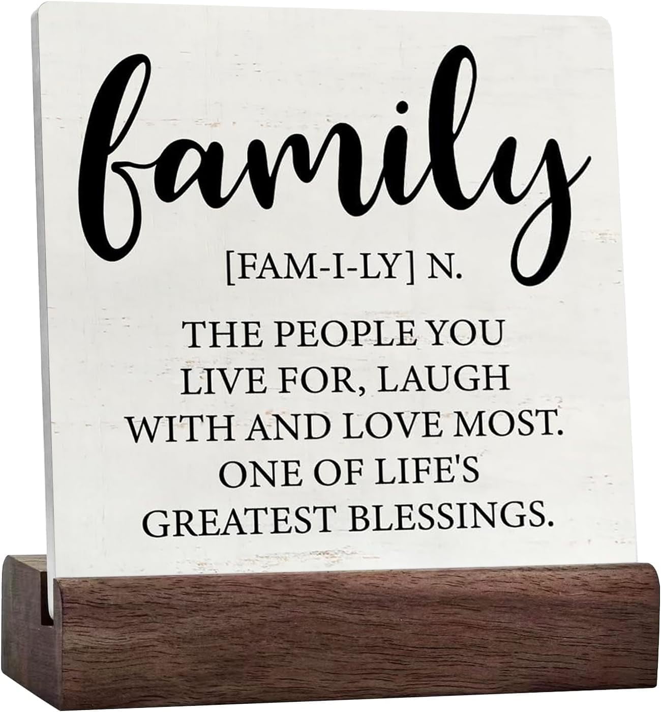 Rustic Farmhouse Style Family Definition Sign Wood Desk Sign Decor ...