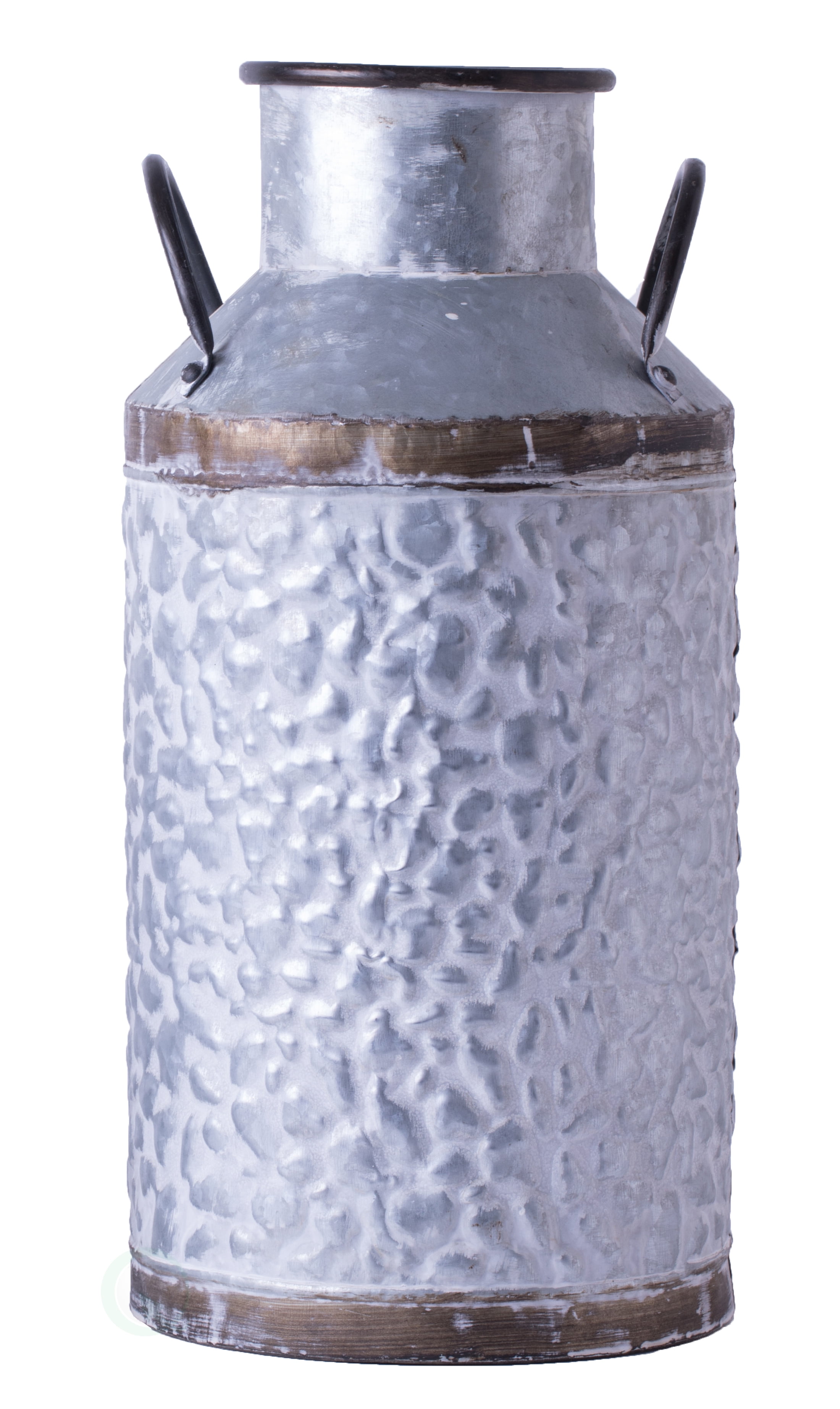 Rustic Farmhouse Style Galvanized Metal Milk Can Decoration – Multi ...