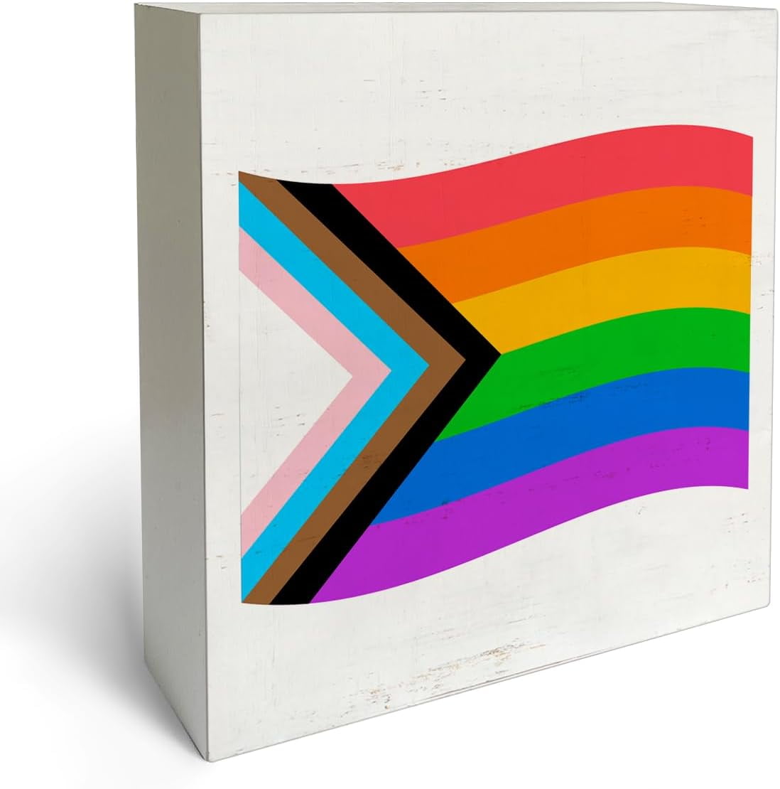 Rustic Farmhouse Style Gay Lgbt Box Sign Wood Desk Sign Decor Rainbow ...