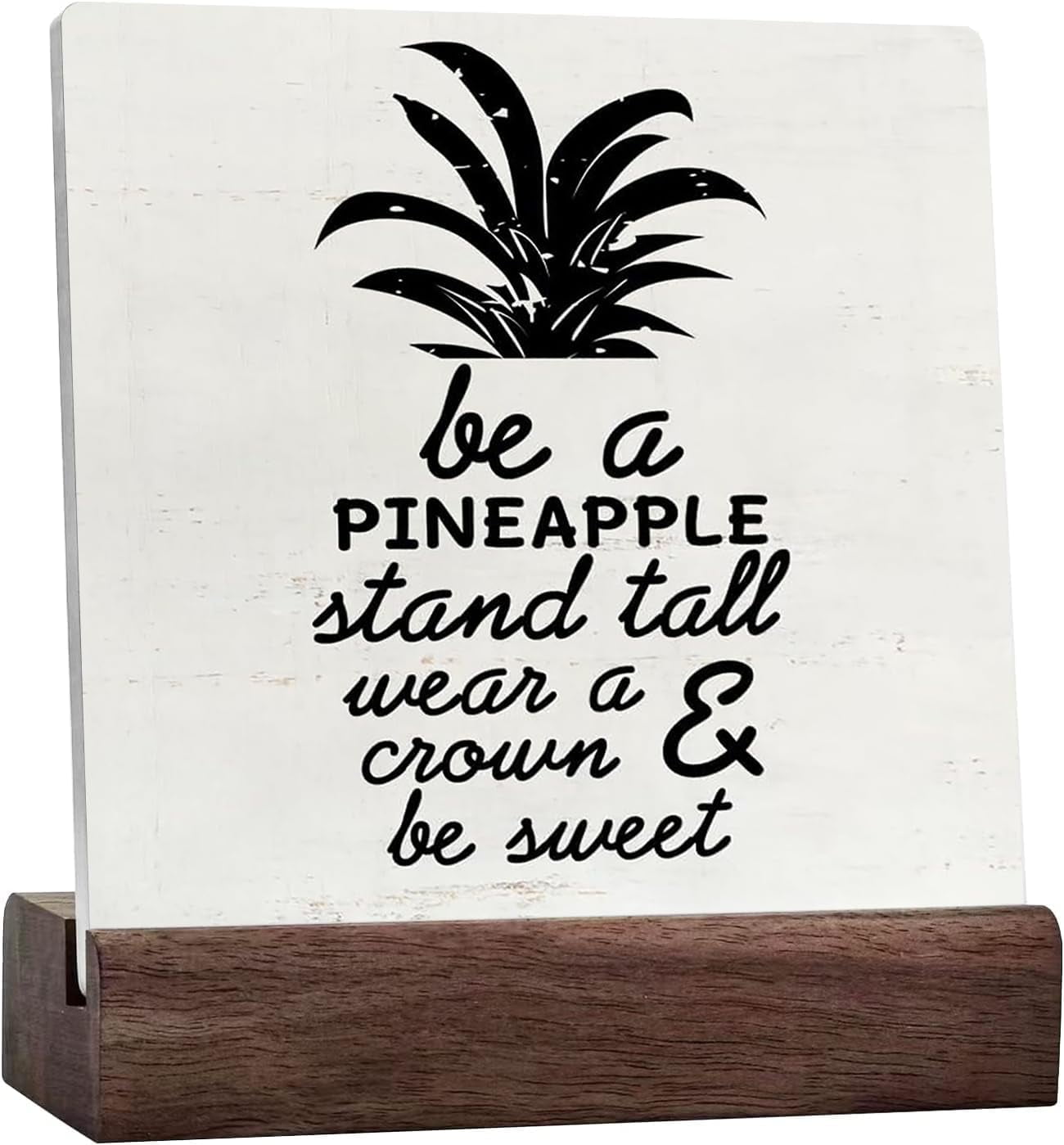 Rustic Farmhouse Style Pineapple Ceramic Desksign Decor Positive Be A ...
