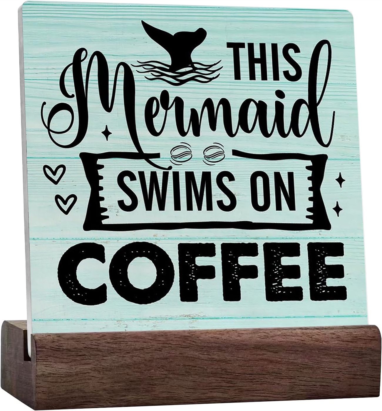 Rustic Farmhouse Style This Mermaid Swims on Coffee Ceramic Table ...