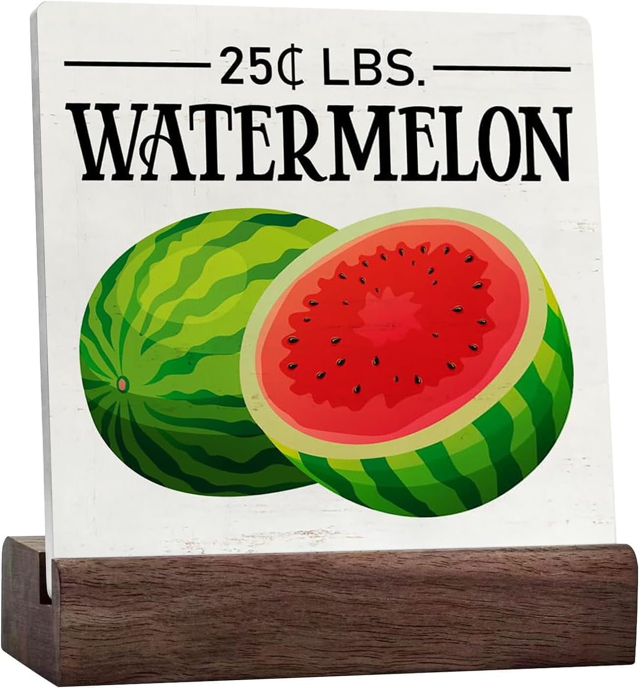 Rustic Farmhouse Style Watermelon Ceramic Desksign Decor Summer ...