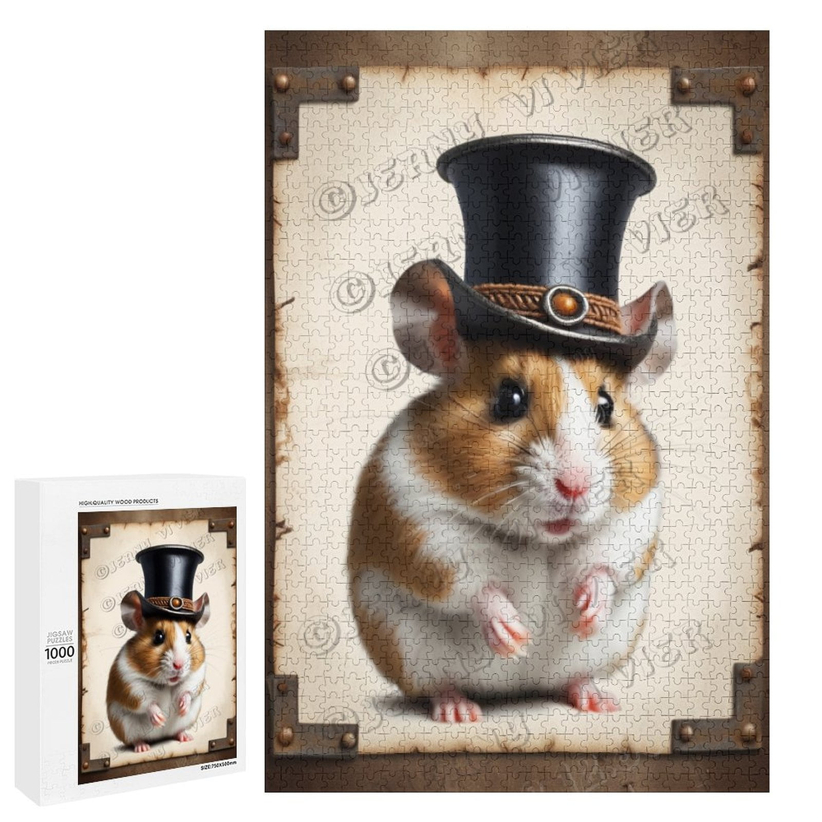 Rustic Farmhouse Style with Hamster – 1000 Piece Puzzle | Relaxing ...