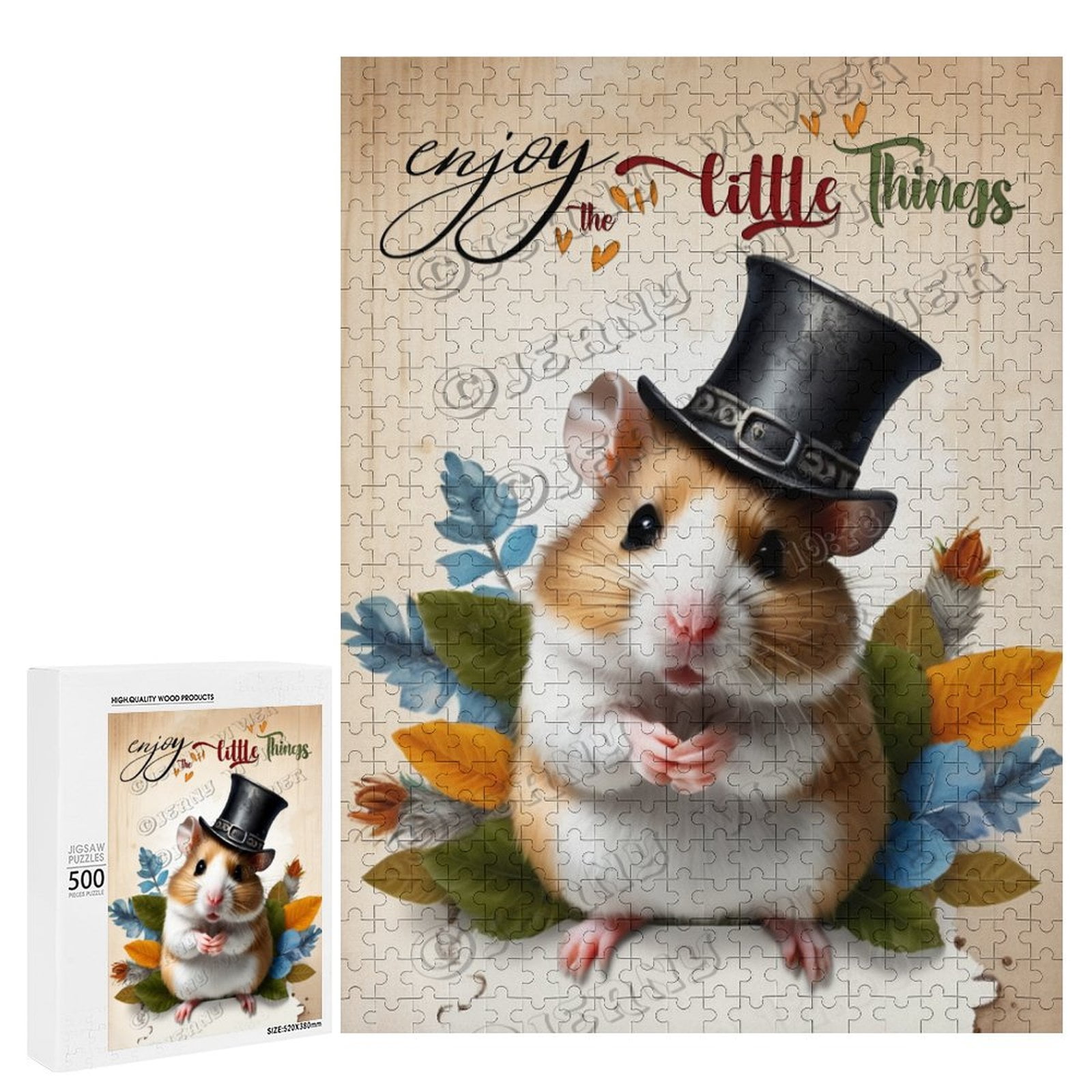 Rustic Farmhouse Style with Hamster – 500 Piece Puzzle | Relaxing ...