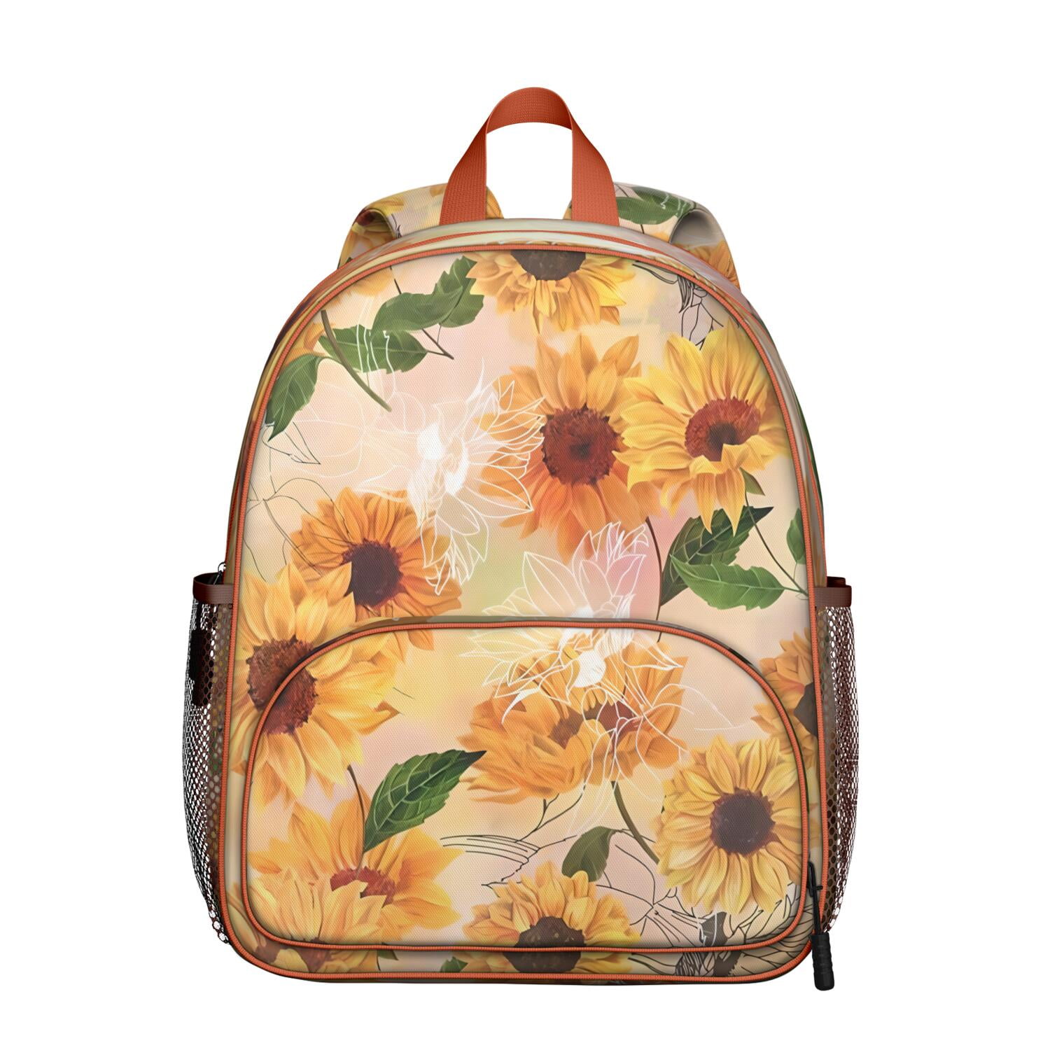 Rustic Farmhouse Sunflower Backpack - Durable Waterproof School Bag ...