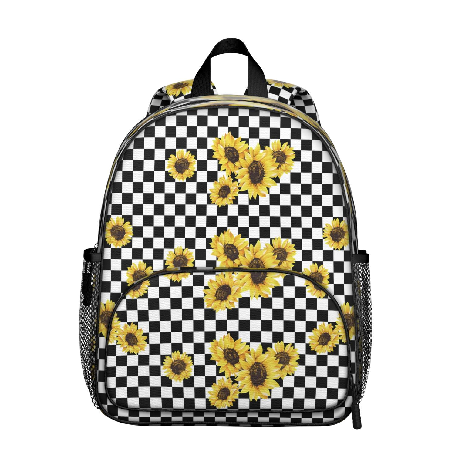 Rustic Farmhouse Sunflower Backpack - Durable Waterproof School Bag ...