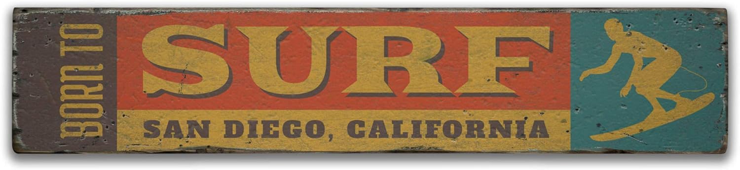 Rustic Farmhouse Surf Shack Surfing Lover Gift Beach Room for Home ...