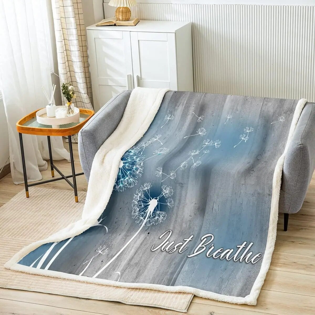 Rustic Farmhouse Throw Blanket Abstract Dandelion Blankets for Kids ...