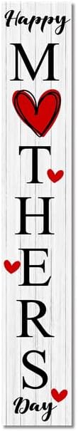 Rustic Farmhouse Vertical Happy Mother's Day Porch Decor, Welcome ...
