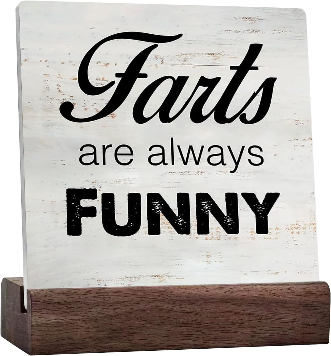 Rustic Farts are Always Funny Bathroom Ceramic Table Sign Humor Toilet ...